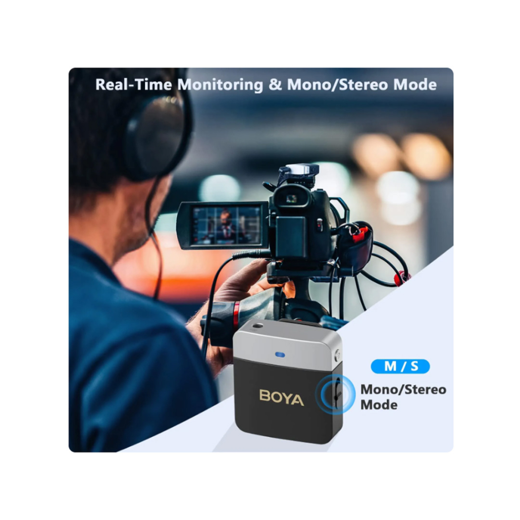 Boya BY M1V1 Wireless Microphone 3.5mm TRS TRRS - Fujishop ID