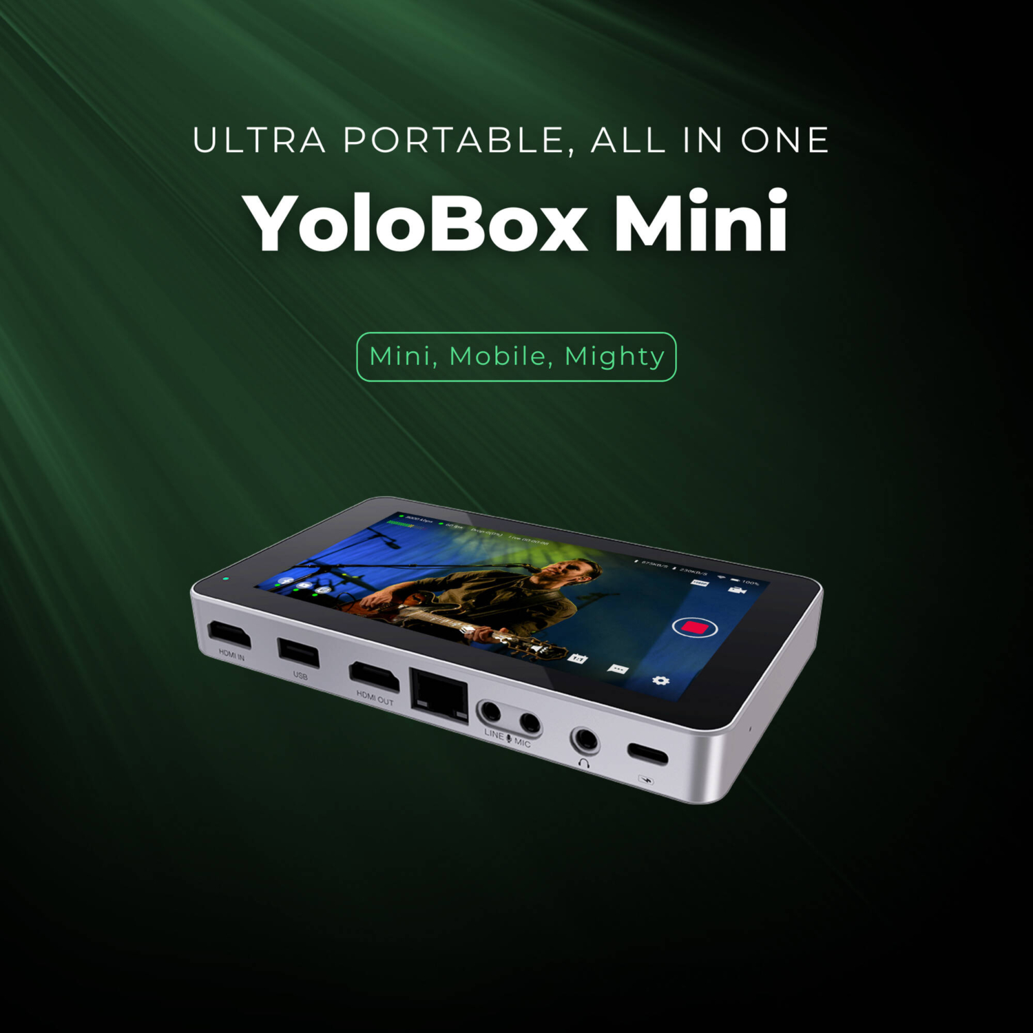 YoloLiv YoloBox Mini Portable Live Streaming Encoder Monitor - Fujishop ID