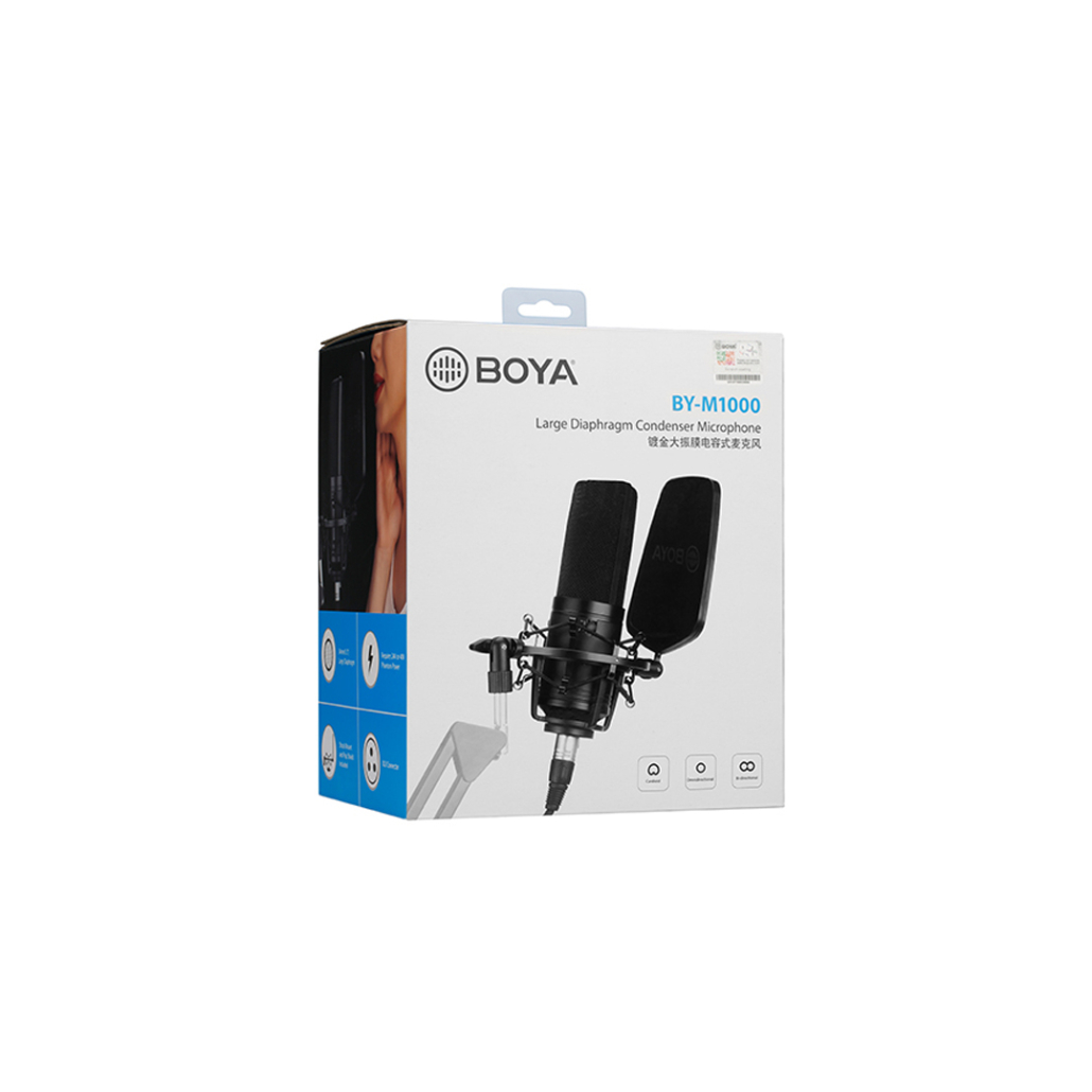 Boya BY M1000 Microphone Podcast Condenser Mic - Fujishop ID